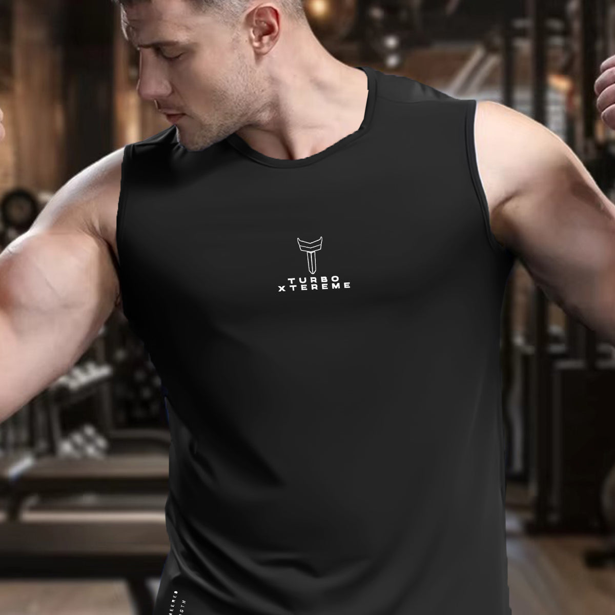 Turbo 'Xtreme Cut' Muscle Performance Men Sando In Black – Turbo Brands ...