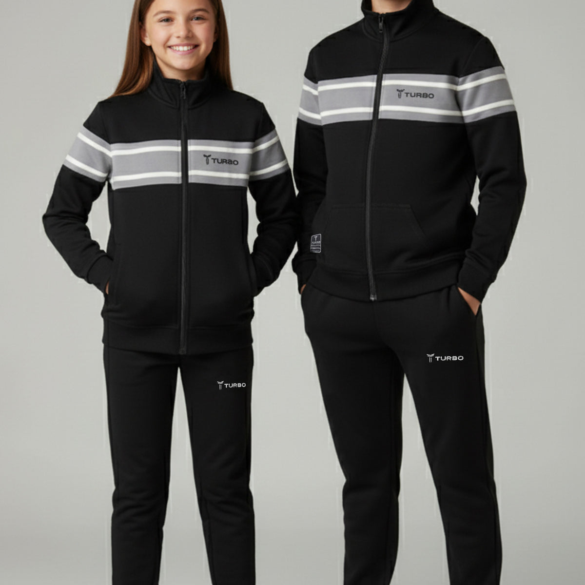 Turbo Color-Block Panel Unisex Younger Kids Tracksuit – Turbo Brands ...