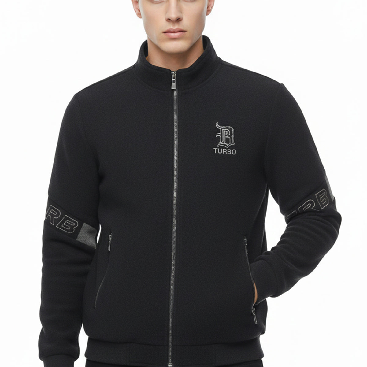 Winter Essential Imported Men's Woollen Jacket In Black – Turbo Brands ...