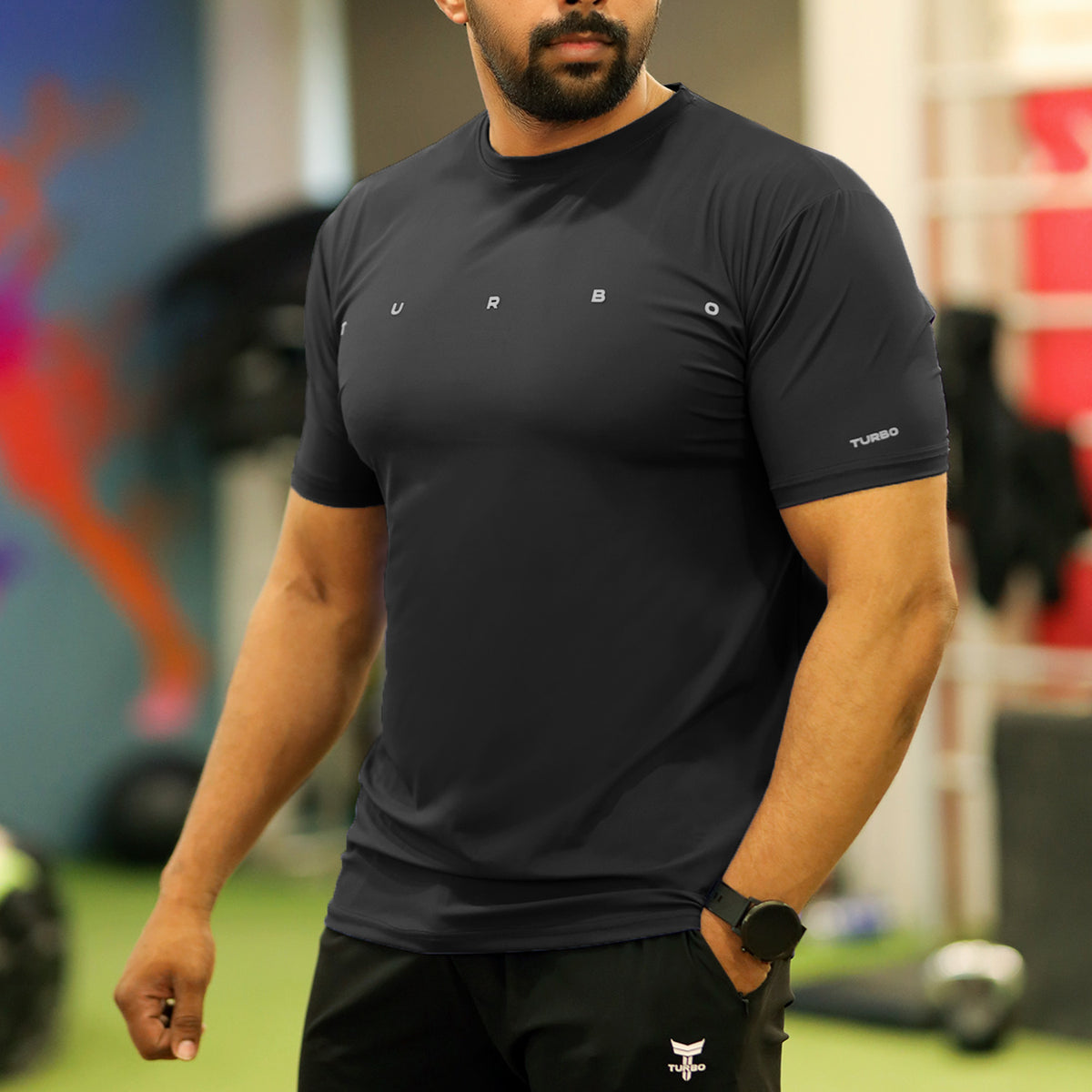 Turbo Multi-Sport Versatile Performance Dry-Fit Tee In Black – Turbo ...