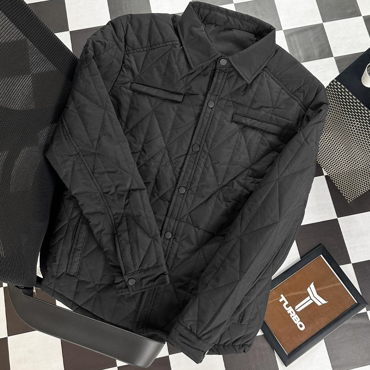 Resistant Diamond Quilted Collar Style Imported Puffer Jacket – Turbo ...