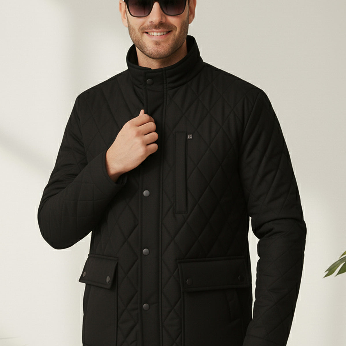 Turbo Placket Pockets Quilted Puffer Jacket – Turbo Brands Factory
