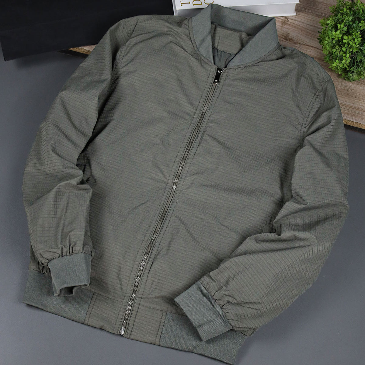 Light Texture Imported Light Weight Jacket In Dark Grey – Turbo Brands ...