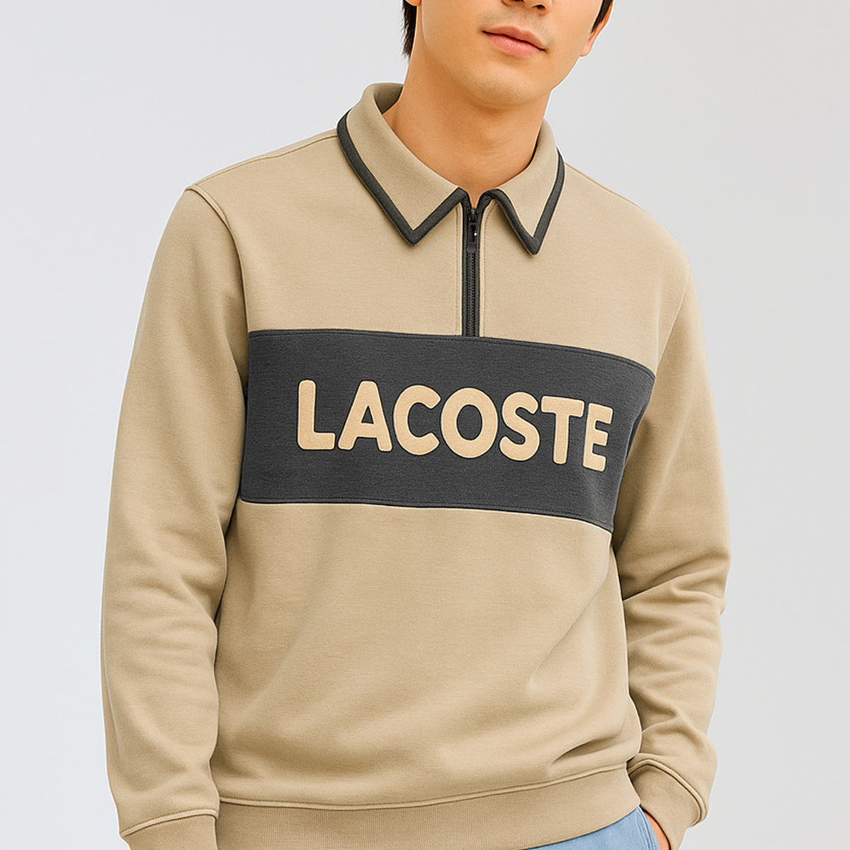 Lcste Color-Block Panel Imported Men's Sweatshirt – Turbo Brands Factory
