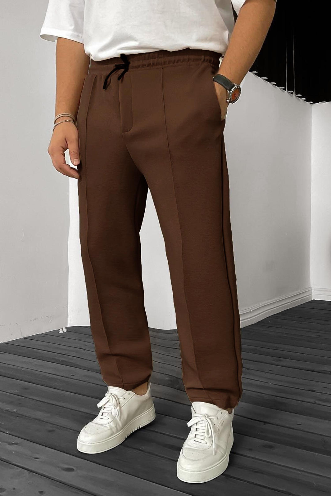 Plain Stripe Line Loose Bottom Trouser – Turbo Brands Factory