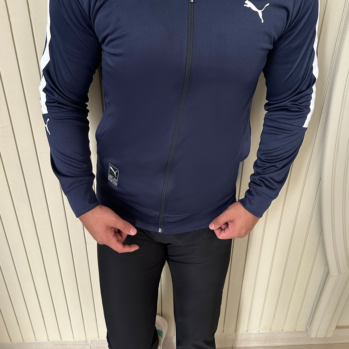 Pma Blaster Strength Training Men Zipper Upper In Navy Blue – Turbo ...