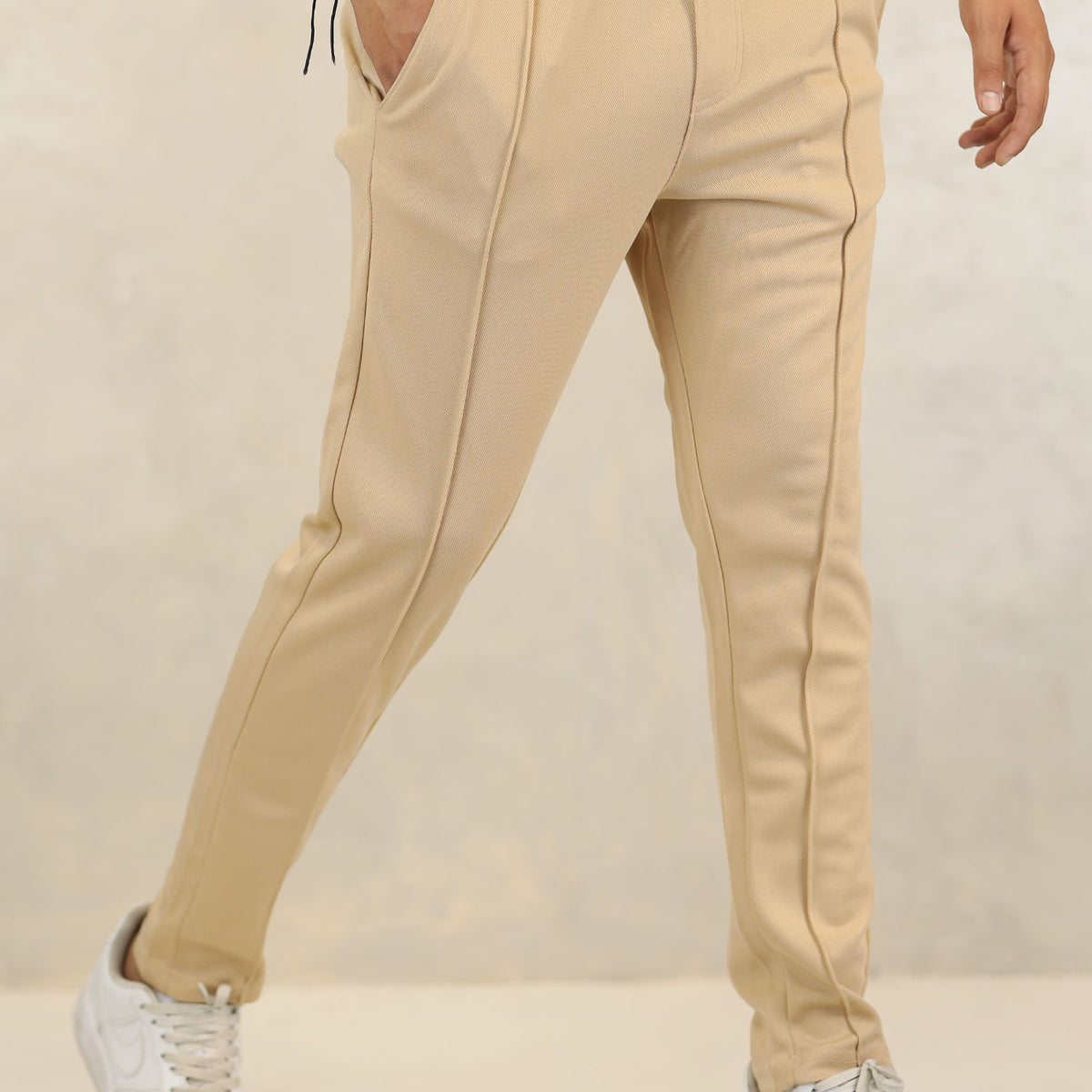 Turbo Fashion Smart Slim Fit Trouser In Skin – Turbo Brands Factory